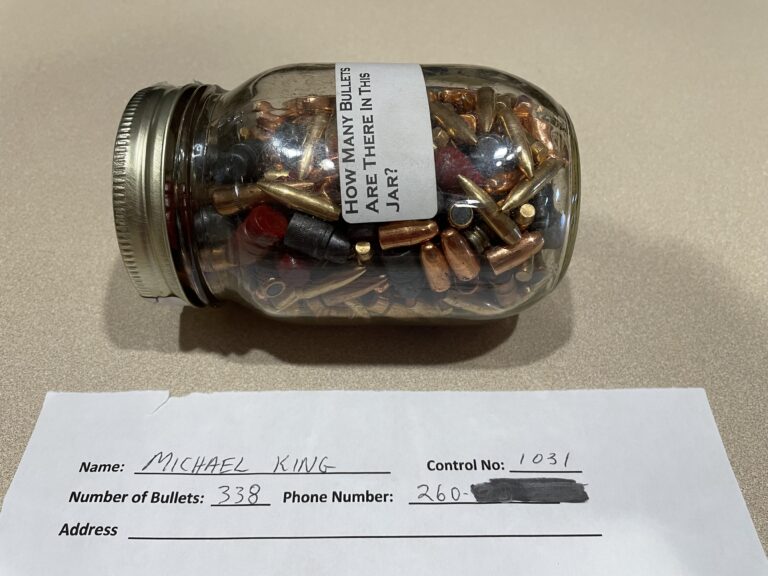 Count the Bullets in the Jar Contest – We Have a Winner! – Fort Wayne ...